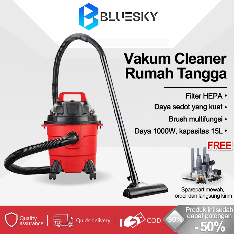 Jual BLUE SKY Penyedot debu 3in1 Vacuum Cleaner 15 liter/18 liter Sedot ...