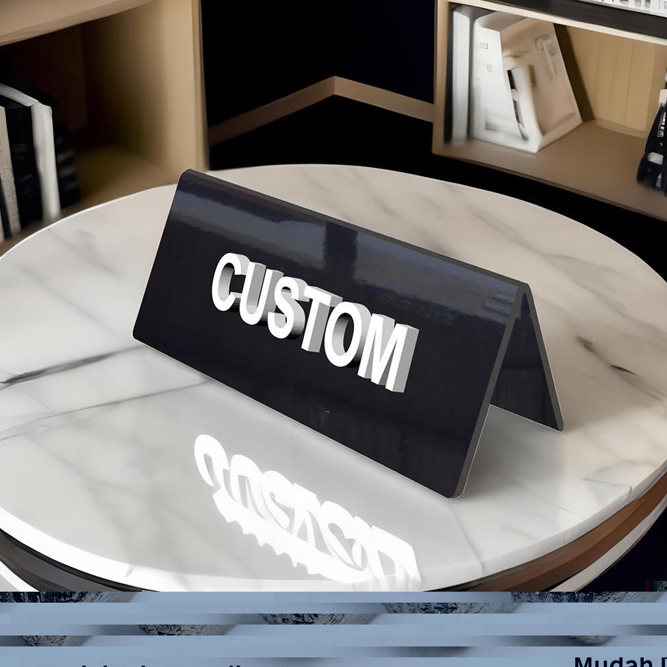 Jual Special Papan Meja Tulisan Kasir Table Sign Chasier Acrylic Tent ...