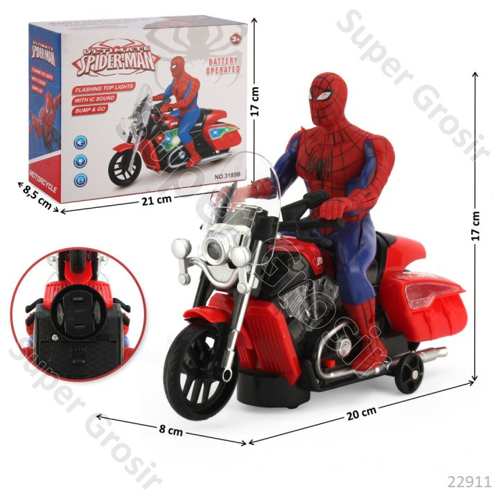 Jual Sepeda Motor B/O Figure Mirip Karakter Spiderman Ultimate ...