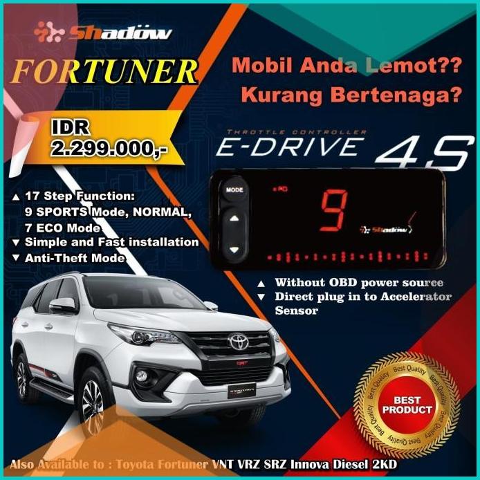 Jual Piggyback ECU SHADOW ADVANCE 4S Fortuner VNT VRZ SRZ Innova Diesel ...
