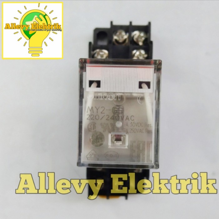 Jual Relay Omron MY2-GS 220Vac+Socket | Shopee Indonesia