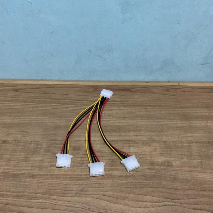 Jual Kabel Molex Splitter 1 To 3 Cabang Cable Power PC Fan Case ...