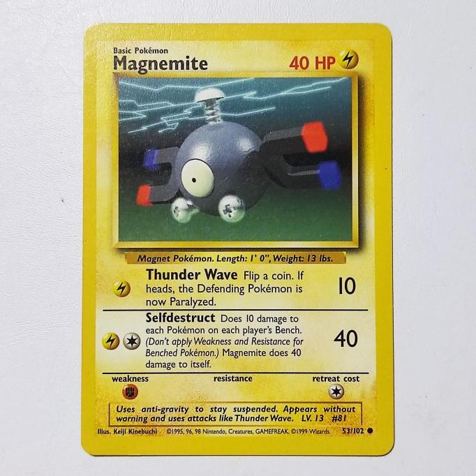 Jual Magnemite 53/102 - Base Set Pokemon Card English TCG | Shopee ...