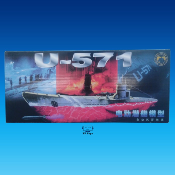 Jual Miniatur Model Kit Mokit Submarine U-Boat U571 Jerman 1:150 ...