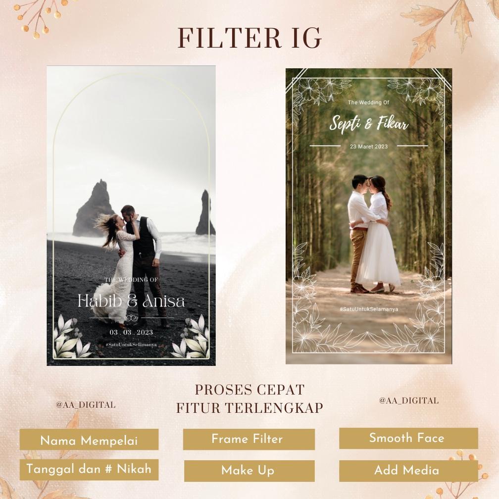 Jual [ Trend ] Filter Instagram Wedding/Pernikahan - Jasa Buat Filter ...
