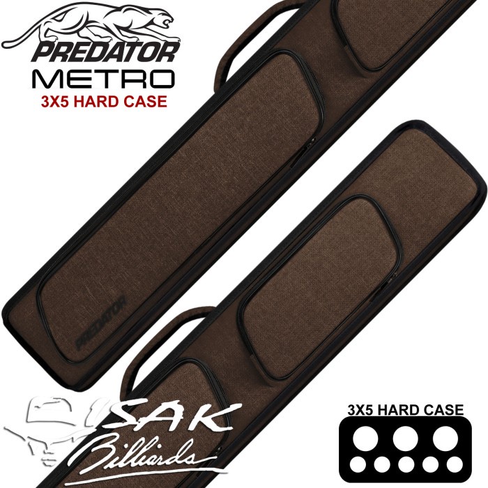 Jual Predator Metro 3x5 Brown Hard Case - Tas Stick Billiard Pool Cue ...