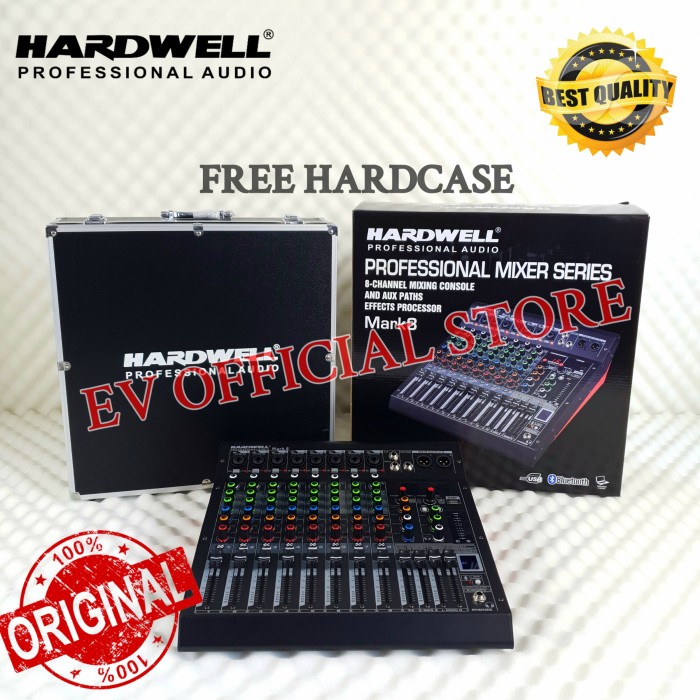 Jual Mixer Audio 8 Channel Hardwell MARK 8 Original Mixer Free Hardcase ...