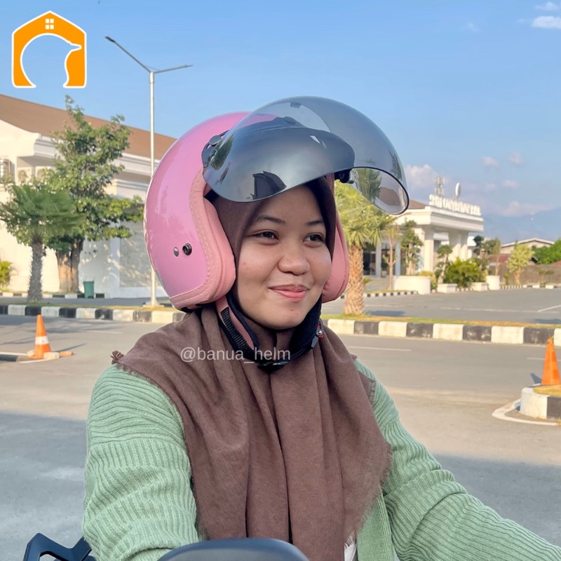 Jual HELM BOGO WANITA AIZO ROSA SNI | Shopee Indonesia