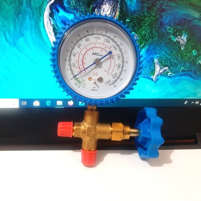 Jual Testing manifold ac alat pengisian freon R22 R134 R600 kulkas ...