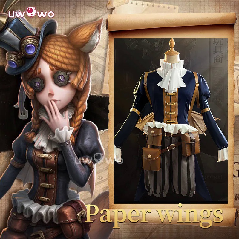 Jual UWOWO Collab Series: Game Identity V Toy Merchant Anne Lester Paper Wings Cosplay Costume ...
