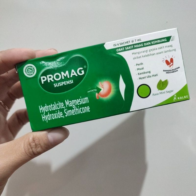 Jual PROMAG suspensi cair Box 6 sachet | Shopee Indonesia