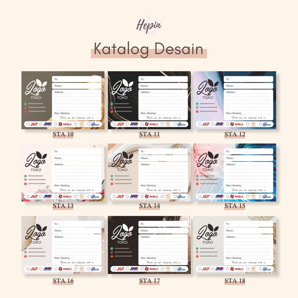 Jual cetak label stiker pengiriman tema AESTHETIC/label murah/ | Shopee ...