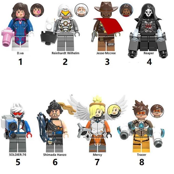 Jual Overwatch D Va Reinhardt Mccree Reaper Hanzo Soldier 76 Mercy