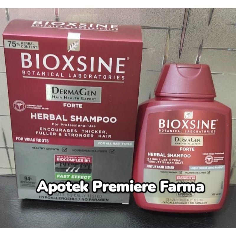 Jual BIOXSINE FORTE BOTANICAL DERMAGEN SHAMPOO 300 ML | Shopee Indonesia