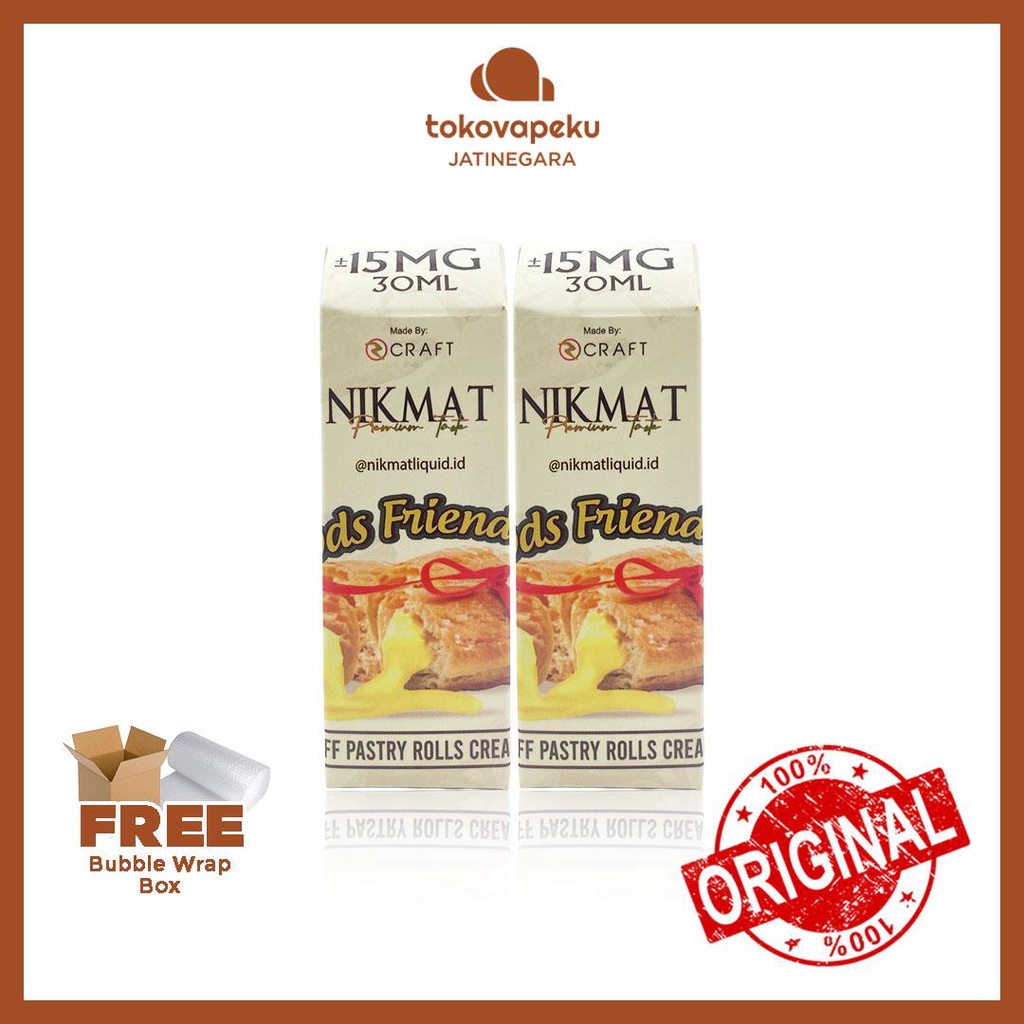 Jual NIKMAT PUFF PASTRY PODS FRIENDLY 15MG NIKMAT 30ML ORI by RCRAFT ...