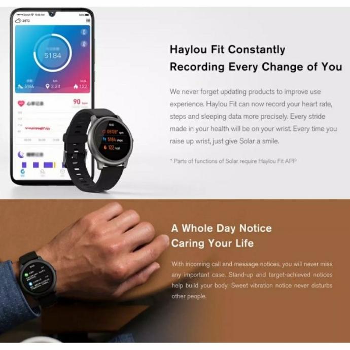 Jual Haylou Solar LS05 Smart Watch IP68 - GLOBAL SMARTWATCH Touch ...