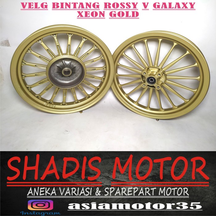 Jual Velg Bintang Rossy Motor Xeon Gold Tipe Galaxy 2 Best | Shopee ...