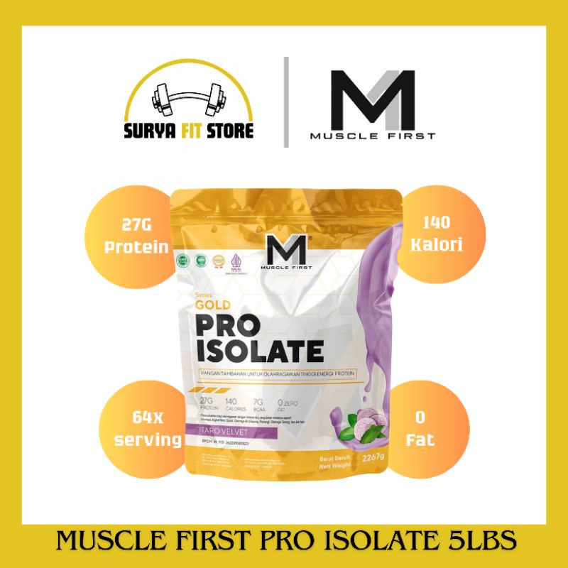 Jual Muscle First Pro Isolate Whey Protein Isolate 5lbs Rasa Taro ...