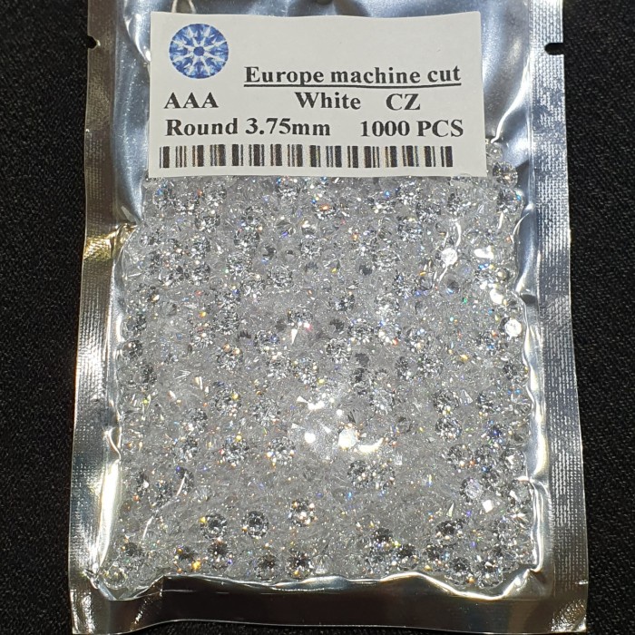 Jual [Baru] Batu Permata Sirkon 3.75 Mm Cubic Zirconia Aaa White Round Per Pak Terbaru | Shopee ...
