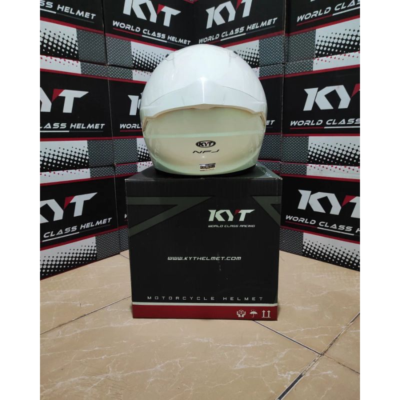 Jual Original Helm Kyt Nfj Plain - White # Beretta Store #Bergaransi ...