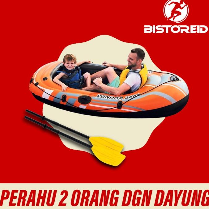 Jual Perahu Karet Angin Emergency 2 Orang Tipe 61100 Dengan Dayung ...