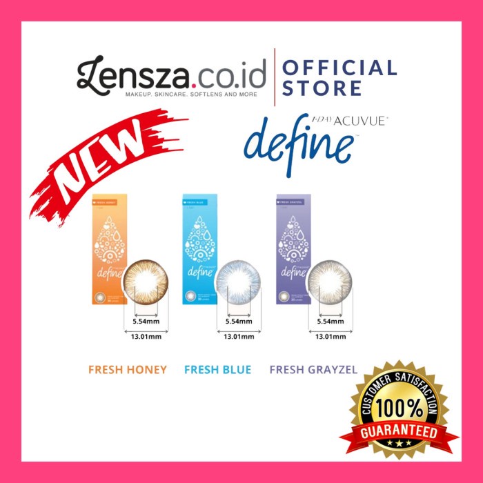 Jual Acuvue Define Fresh 1 Day / Softlens Baru Acuvue Fresh Warna Harian | Shopee Indonesia