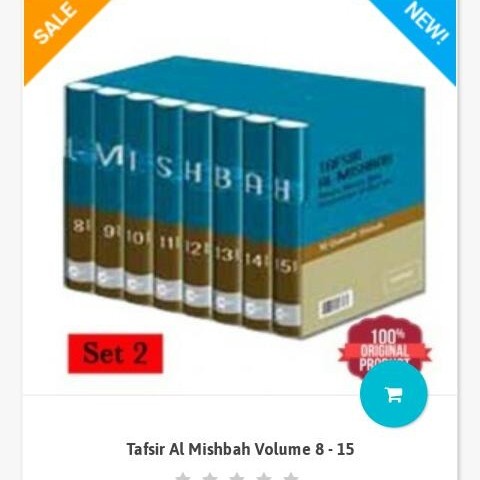Jual Ready Tafsir Al Misbah Quraish Shihab Ori Jilid 8 Sd 15 Berkualitas | Shopee Indonesia