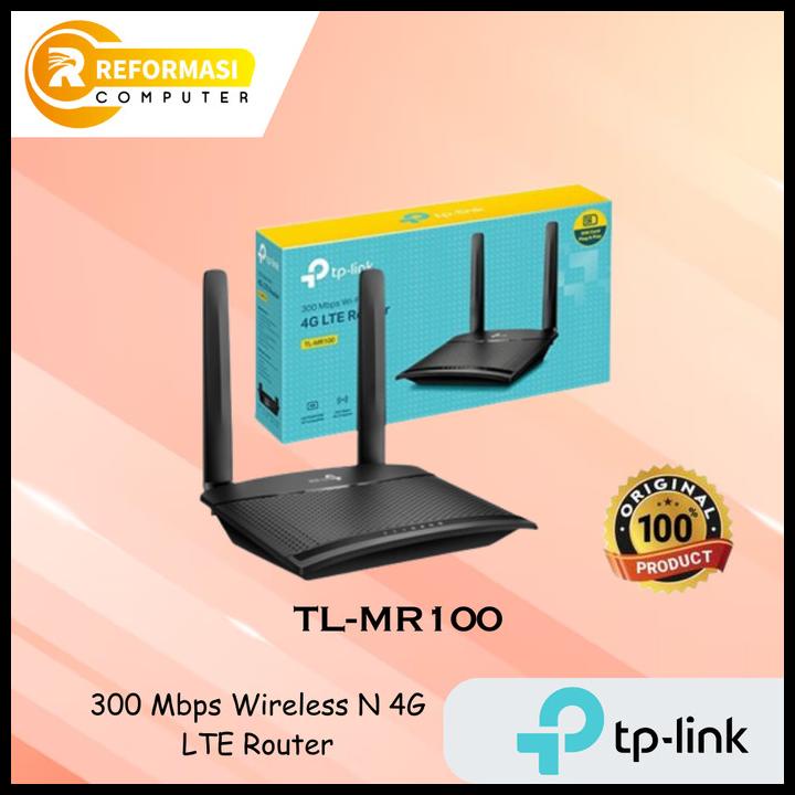 Jual Router Tp Link Tl-Mr100 300Mbps 4G Wireless N Router - Tplink Tl ...