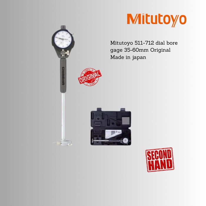 Jual Mitutoyo 511-712 dial bore gage 35-60mm Original Made in japan ...