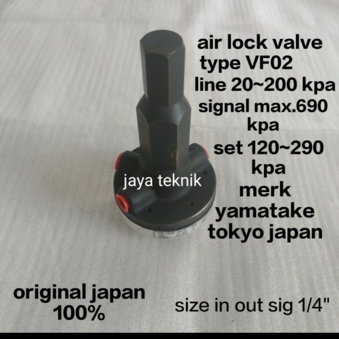 Jual [Original] Yamatake Azbil Air Lock Valve Vf02 Drat 1/4 New ...