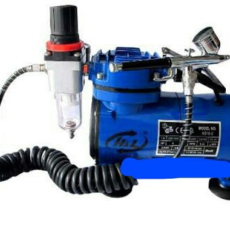 Jual Gaya Mini Kompresor + Pen Brush Air Brush Hnl H&L As18-2 Original ...