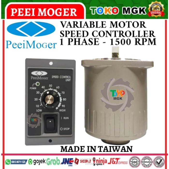 Jual Sale M-5Ik90U-Cfv 90W/1Phase/4Pole/220V Peei Moger Variable Speed ...