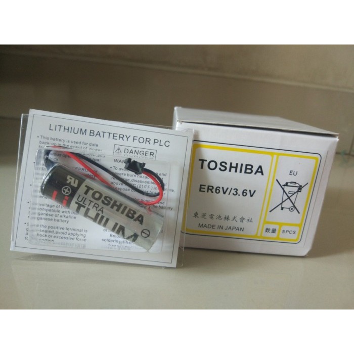 Jual LITHIUM BATTERY TOSHIBA PLC ER6V 3,6V ER6VC119A AA 2400mAh ...