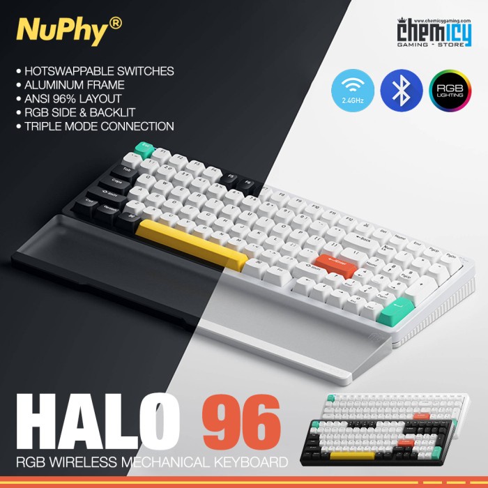 Jual Nuphy Halo96 / Halo 96 RGB Wireless Mechanical Gaming Keyboard ...