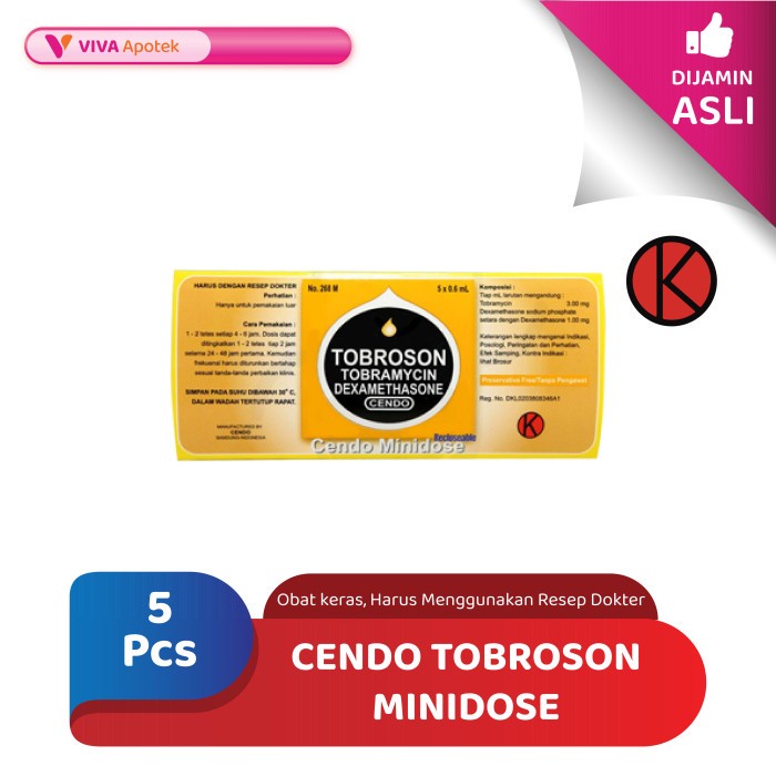 Jual Cendo Tobroson Minidose 0.6 Ml / Infeksi Peradangan Pada Mata (5 ...