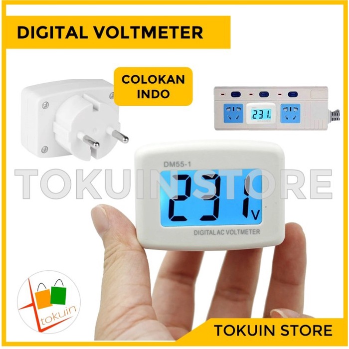 Jual Voltmeter Volt Meter Digital Voltage Tester Pengukur Tegangan ...