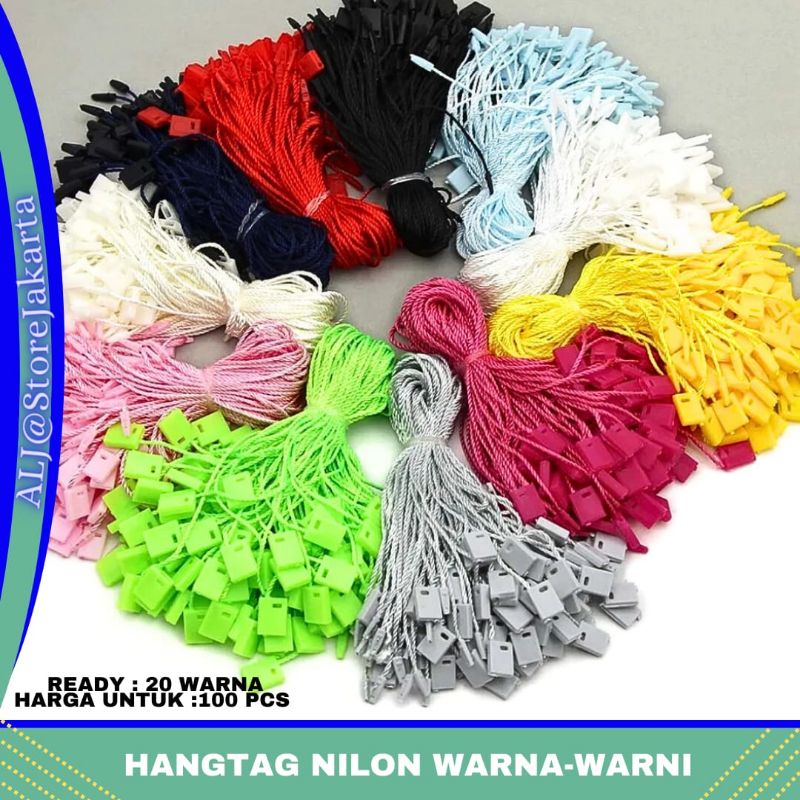 Jual Tali HANGTAG/lock pin/Label baju/NYLON 100 PCS | Shopee Indonesia