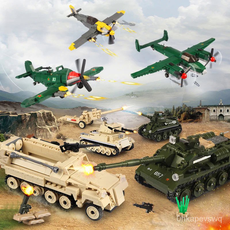 Jual Sluban WW2 Tank Pesawat Gean Soviet Pesawat Tokoh Blok Bangunan ...