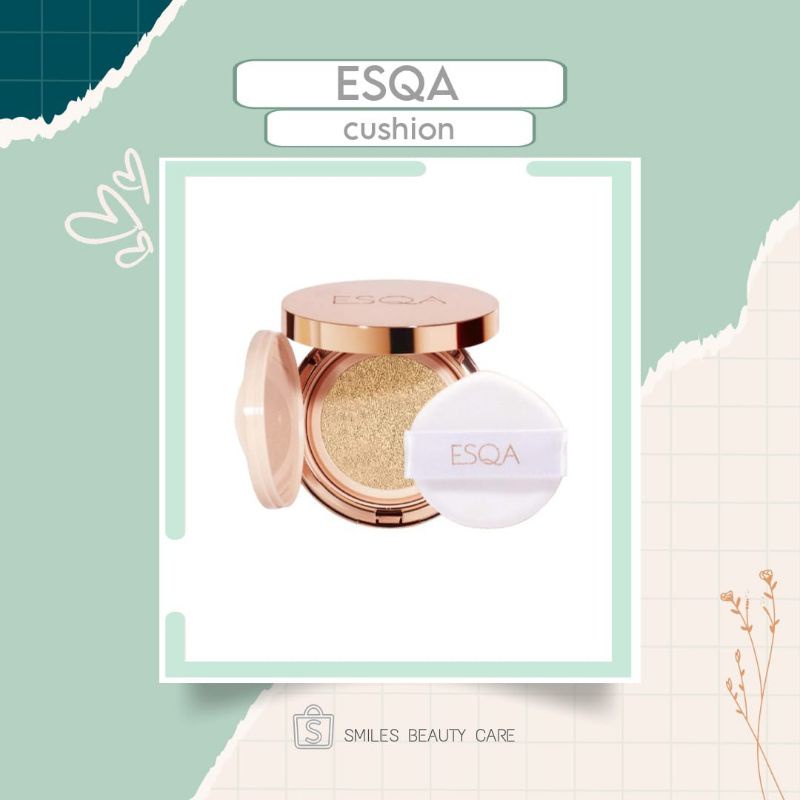 Jual ESQA Flawless Cushion Serum SPF 50 PA+++ Shade Custard | Shopee ...