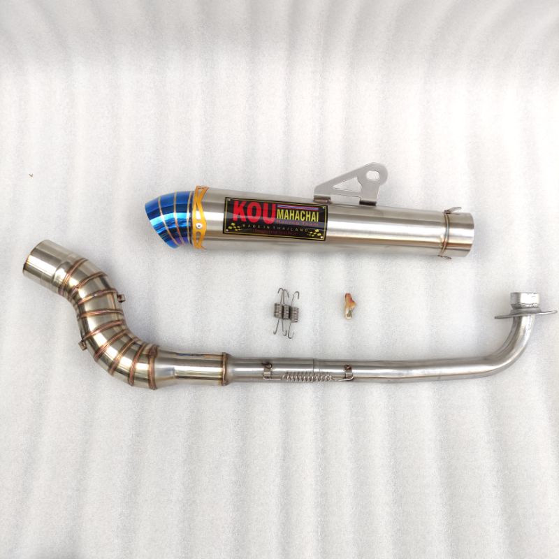 Jual Kou mahachai conical exhaust open spec pipe and big elbow for xrm ...