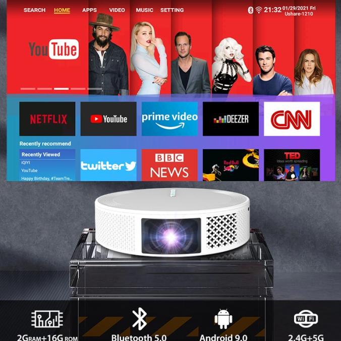 Jual Proyektor Tripsky T269 Smart Projector 10000Lumen Hd Android Proyektor | Shopee Indonesia