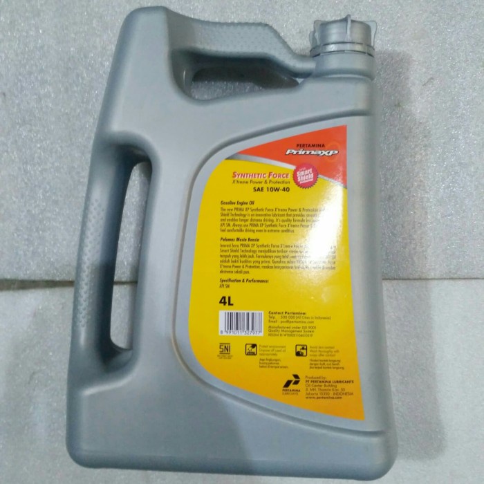 Jual oli Pertamina prima XP 10w-40 galon | Shopee Indonesia