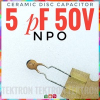 Jual NPO 5pF Ceramic Disc Capacitor Keramik 50V 5p 5 pF | Shopee Indonesia