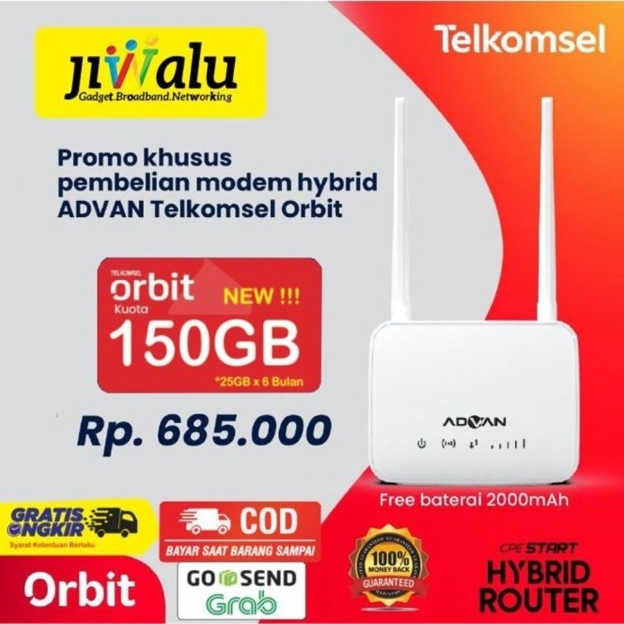 Jual ADVAN CPE ROUTER START MODEM TELKOMSEL ORBIT MODEM ORBIT WIFI WLAN ...