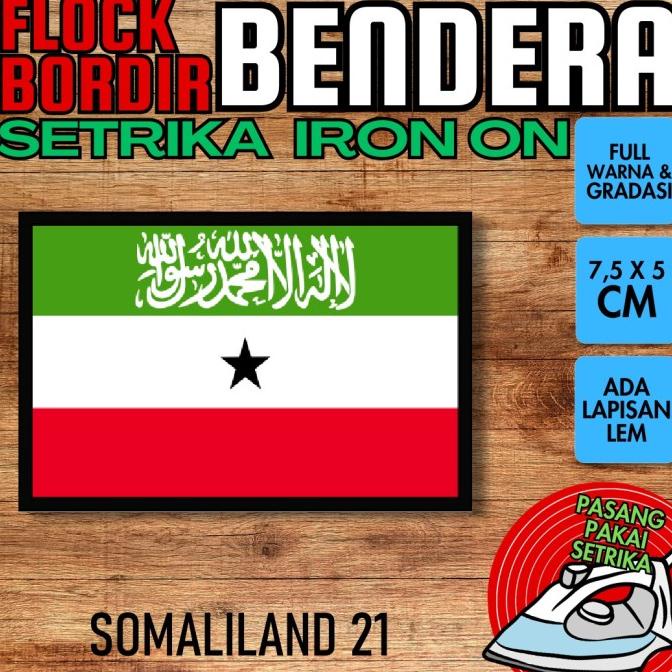 Jual Produk Unggulan] Patch Badge Flock BORDIR BENDERA - SOMALILAND [21 ...