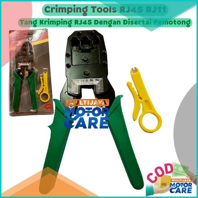 Jual Crimping Tool Triple Tang Krimping Tools RJ45 RJ11 Tang Potong ...