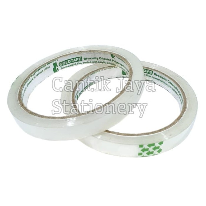 Jual Isolasi Stationery tape Goldtape Shrink Hijau 12mm | Shopee Indonesia