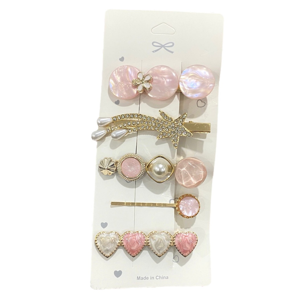 Jual STT Jepit Rambut Mutiara 5 IN 1 Jepitan Rambut Fashion Wanita ...