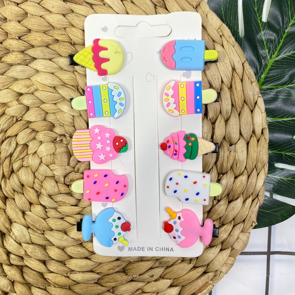 Jual HC Jepit Rambut Anak Perempuan Lucu 10 in 1 Jepitan Rambut Fashion ...