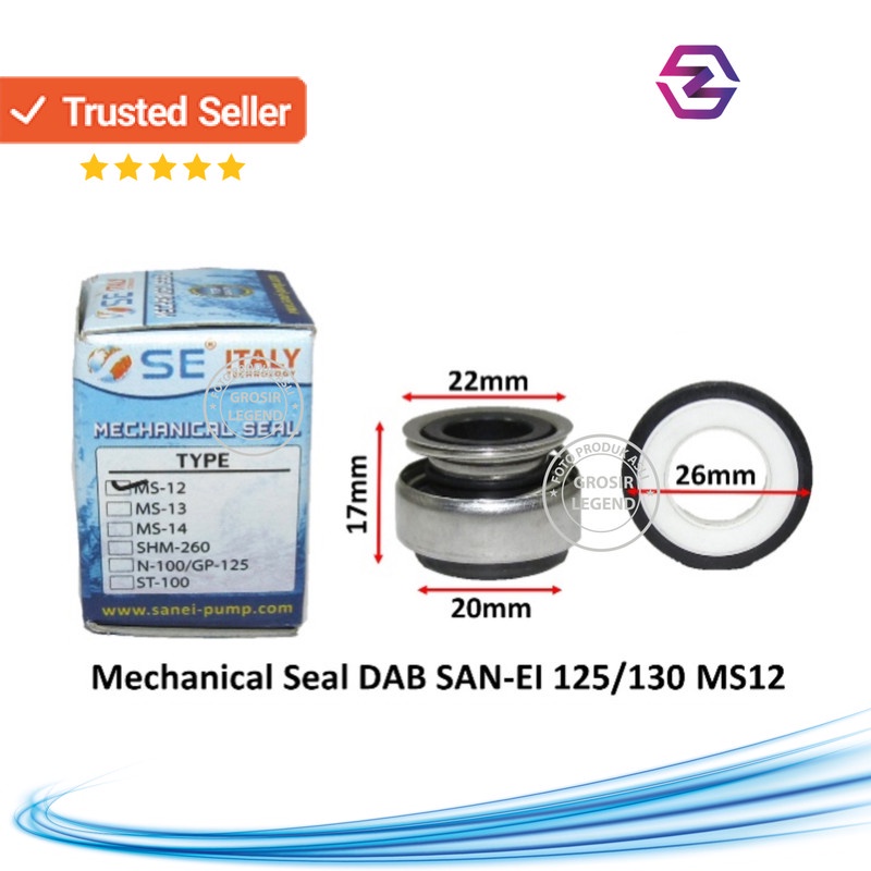 Jual Seal Pompa Air Mechanical Seal Dab 125 SAN-EI | Shopee Indonesia